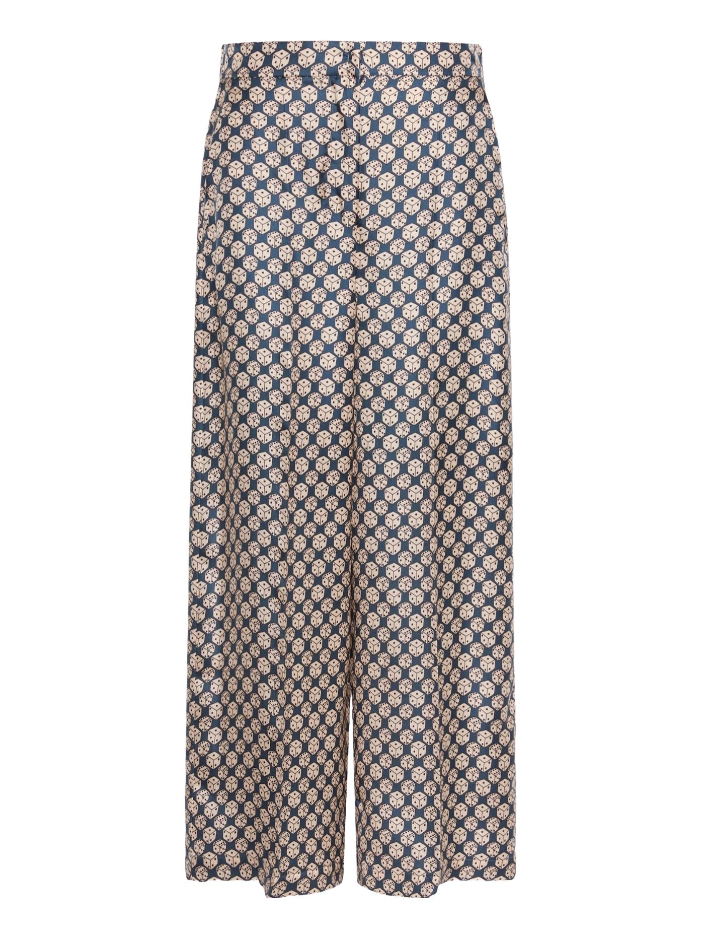 MAX MARA Max Mara Printed Silk Twill Trousers